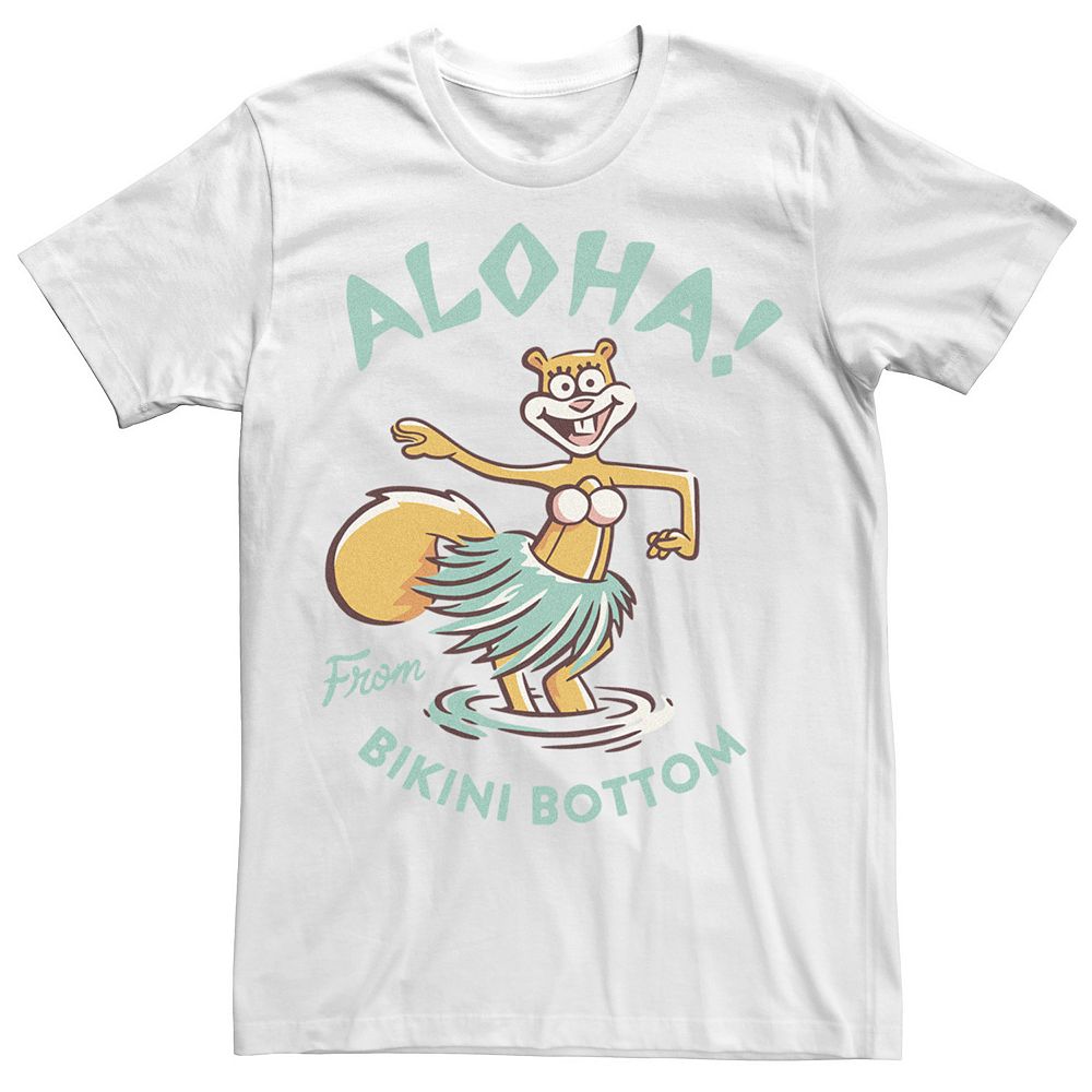 Men's SpongeBob SquarePants Sandy Aloha Hula Dance Tee