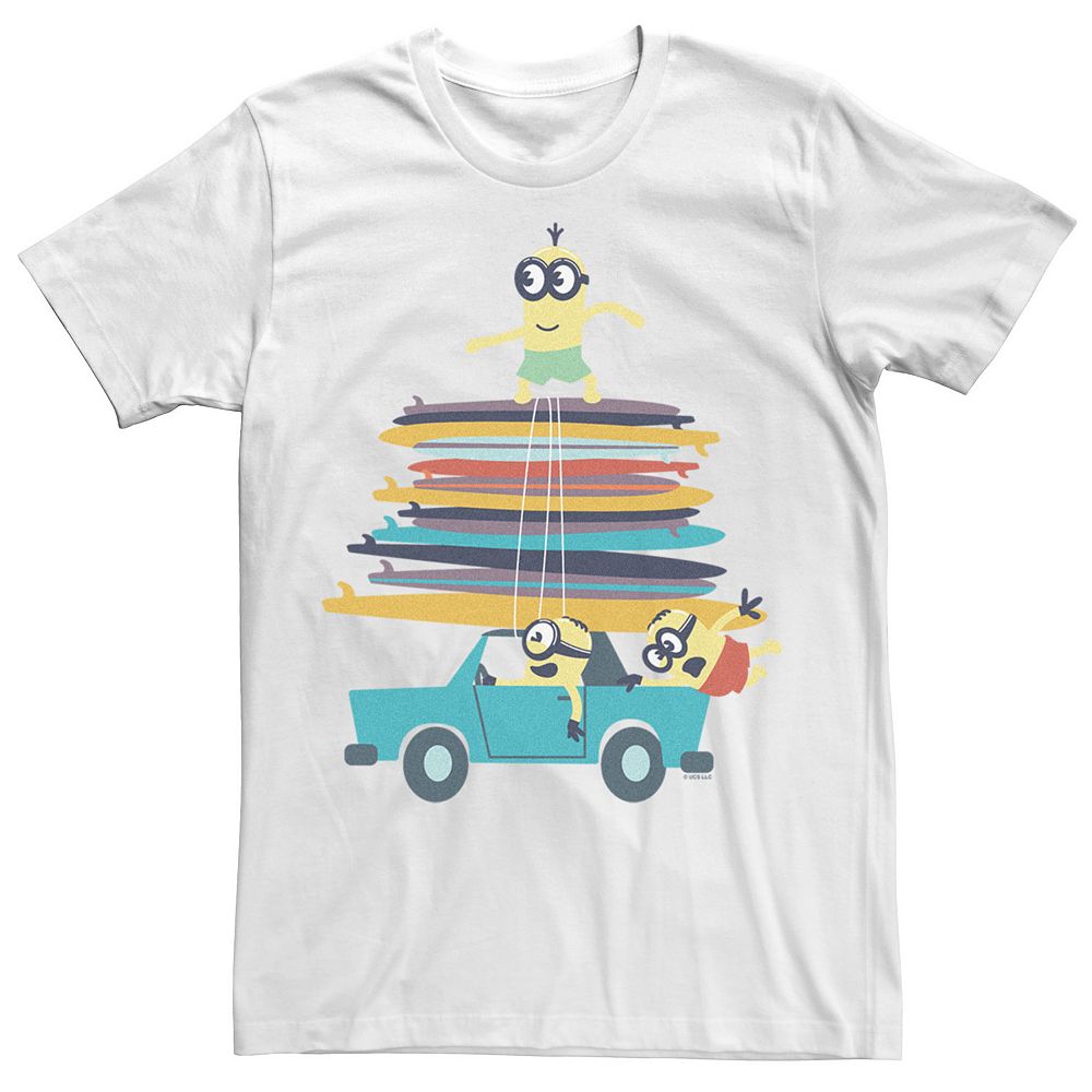 Men's Despicable Me Minions Dave Kevin Stuart Summer Surf Tee