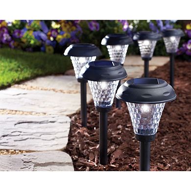 Moonrays 91381 Payton 2.4 Lumens Solar LED Plastic Landscape Path ...