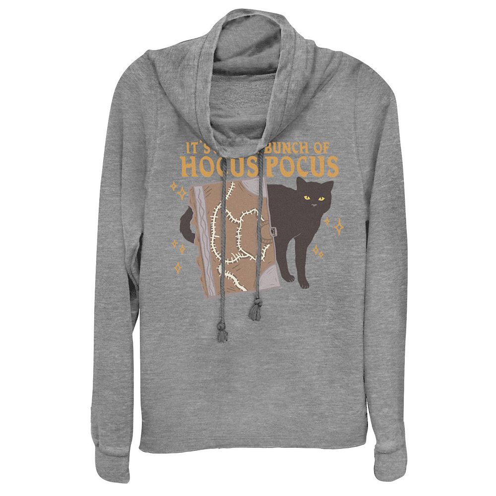 Disney's Hocus Pocus Binx & Book Cat Juniors' Cowlneck Graphic ...