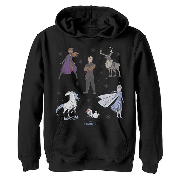 Disney's Frozen 2 Boys 4-20 Cast Group Shot Poster Hoodie