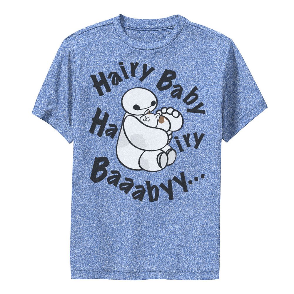 Boys 6-20 Disney Pixar Baymax Hairy Baby Portrait Text Tee