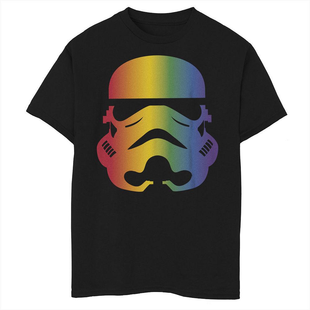 Boys 8-20 Star Wars Gradient Rainbow Stormtrooper Helmet Graphic Tee