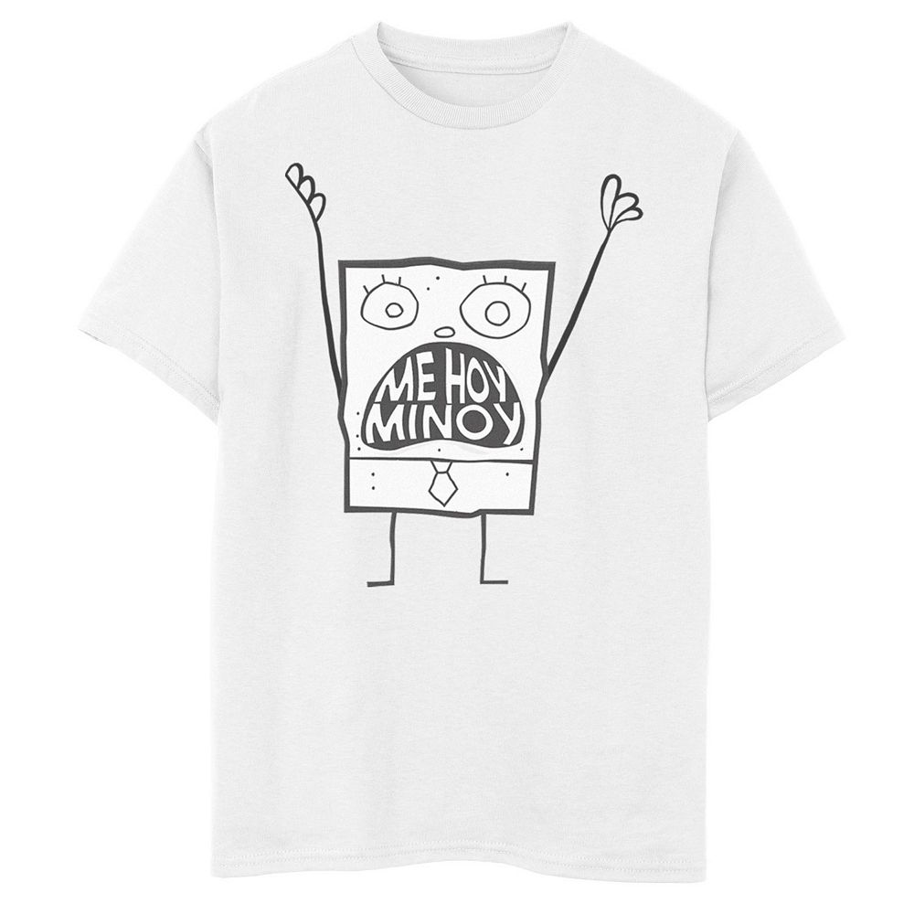 Boys 6-20 Spongebob Squarepants DoodleBob Me Hoy Minoy Fill Graphic Tee