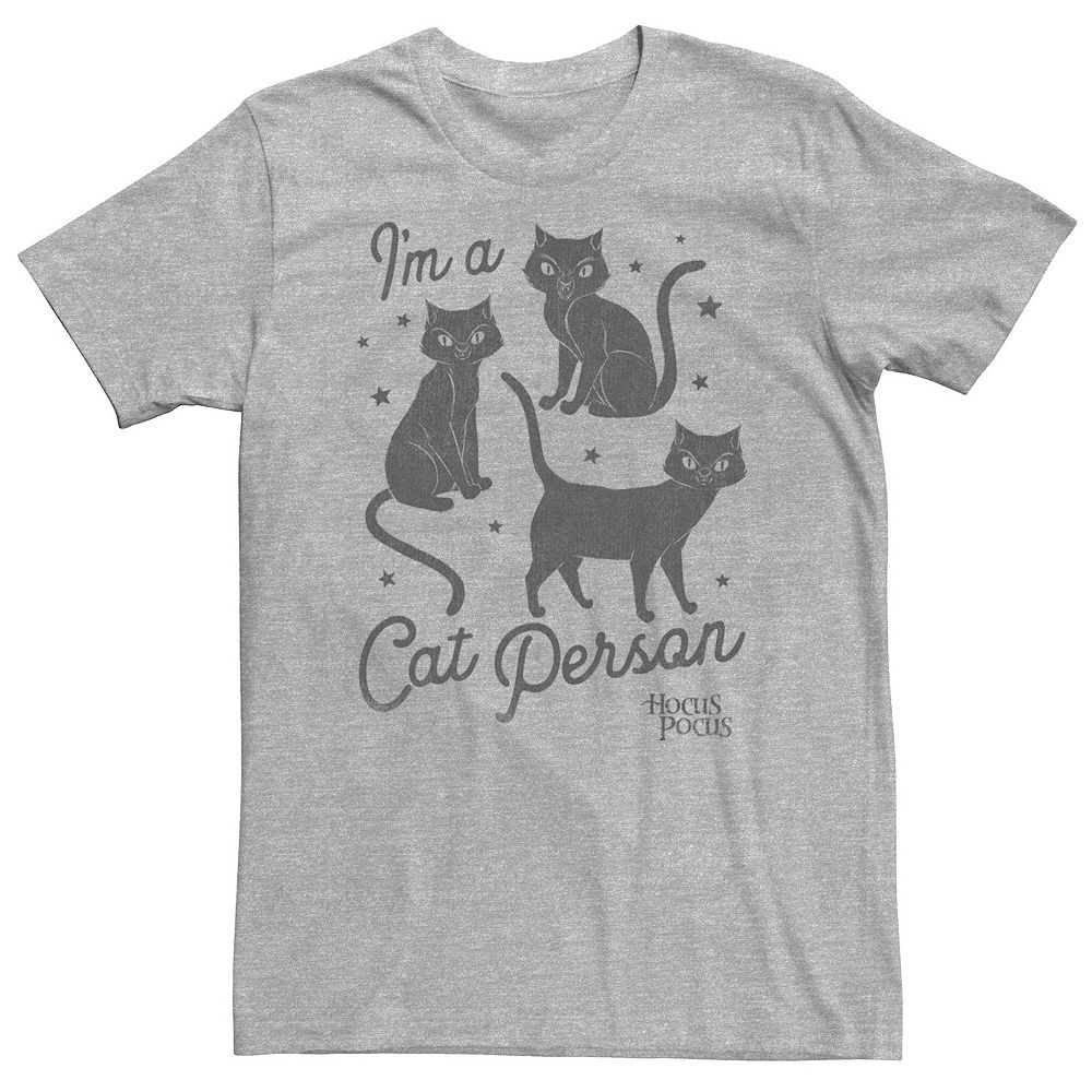 Big & Tall Hocus Pocus Cat Person Text Tee