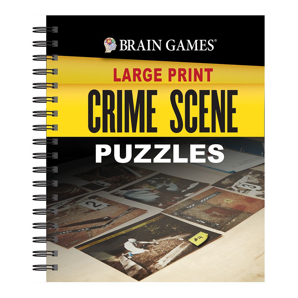 Brain Games Large Print Crime Scene Puzzles