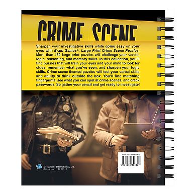 Brain Games Large Print Crime Scene Puzzles