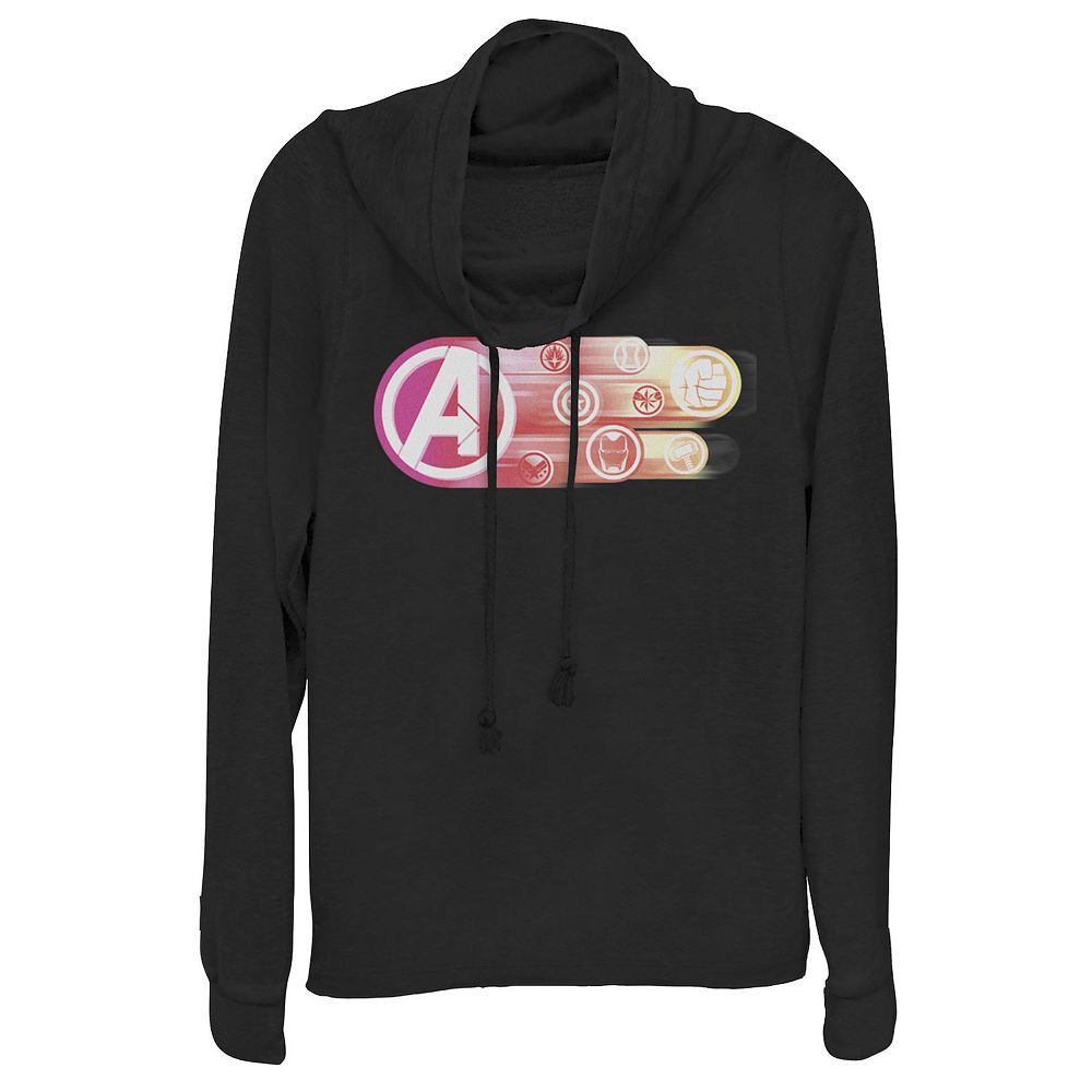 Juniors' Marvel Avengers: Endgame Team Symbols Avenger Color Fade ...