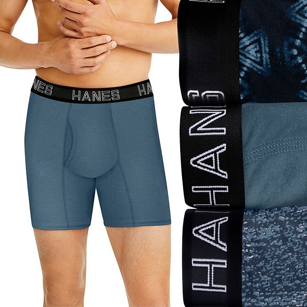Mens Hanes Ultimate® Comfortflex Fit 3 Pack Boxer Briefs
