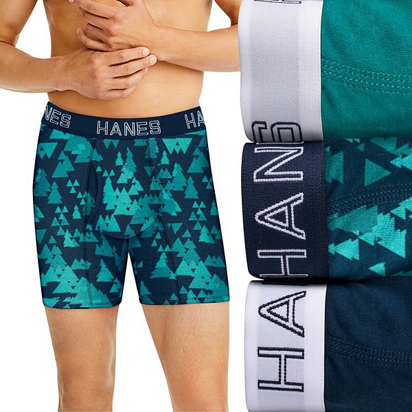 Mens Hanes Ultimate® Comfortflex Fit 3 Pack Boxer Briefs