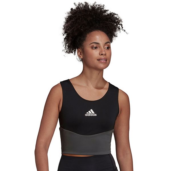 Women's adidas Colorblock 3-Stripes Crop Top