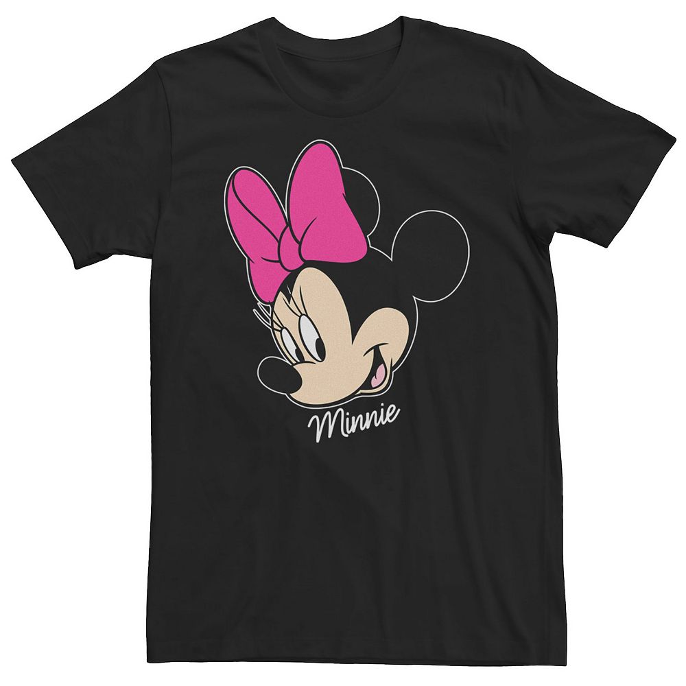 Big & Tall Disney Minnie Mouse Face Portrait Smile Tee