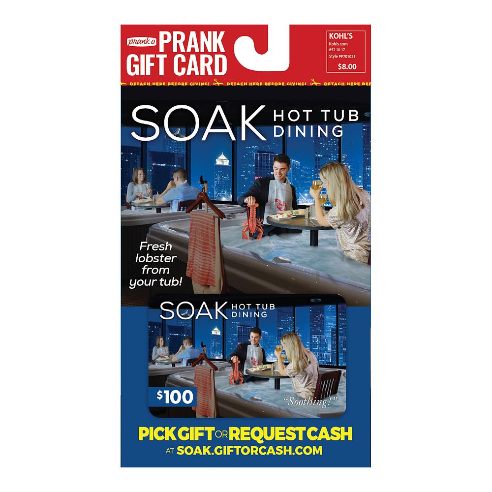 Prank-O "Soak Dining" Prank Gift Card