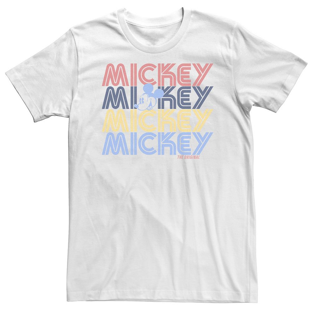 Disney's Mickey Mouse Big & Tall Word Stack Tee