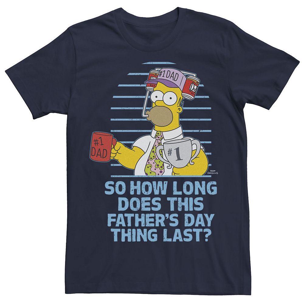 Men's The Simpsons Father's Day Homer So How Long... Tee