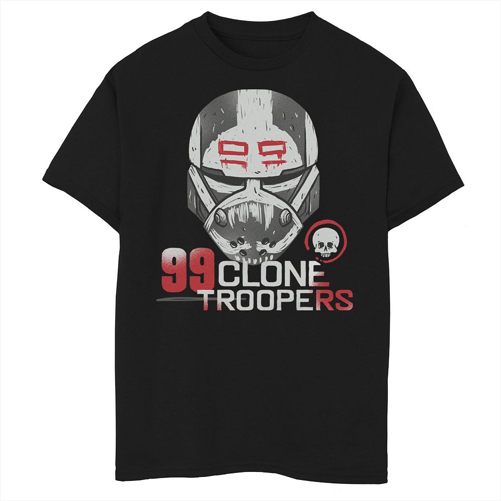 Boys 6-20 Star Wars The Bad Batch 99 Cloine Trooper Helmet Graphic Tee