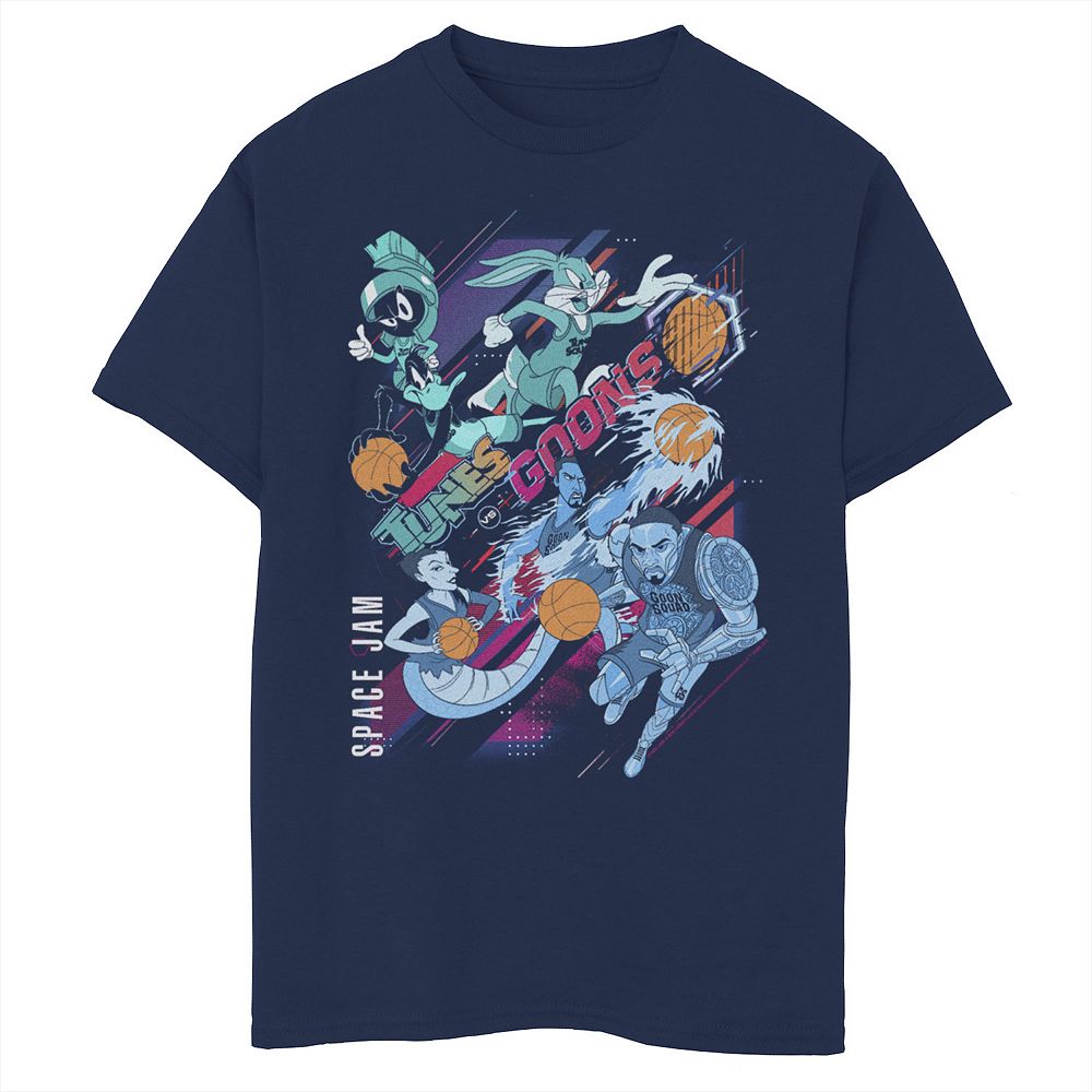 Boys 6-20 Space Jam 2 Tunes Vs Goons Character Collage Portrait Graphic Tee