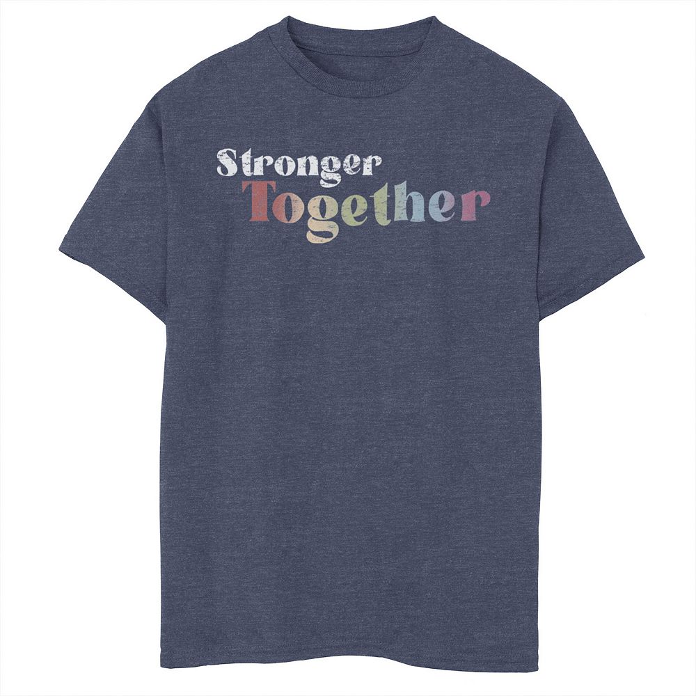 Boys 6-20 Stronger Together Text Tee