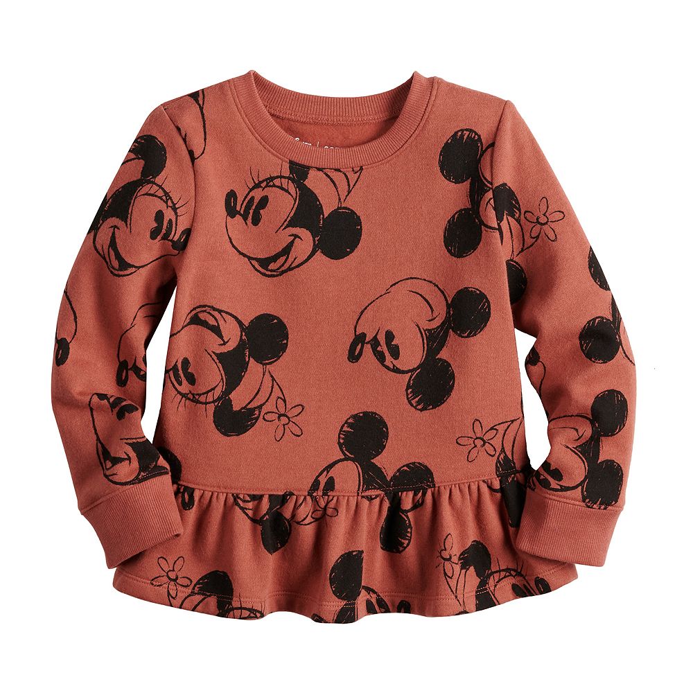 Disney's Minnie Mouse Toddler Girl Fleece Peplum Top by Jumping Beans®
