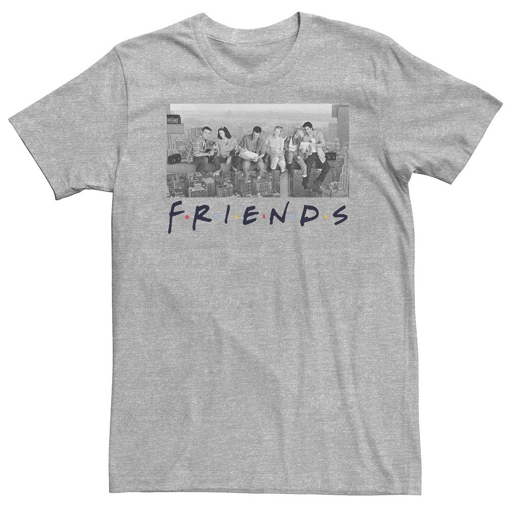 Big & Tall Friends Title Logo Group Skyline Portrait Tee