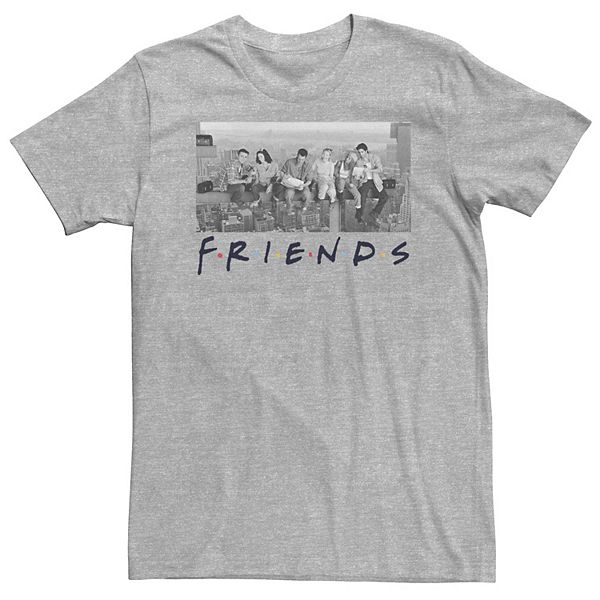 Big & Tall Friends Title Logo Group Skyline Portrait Tee