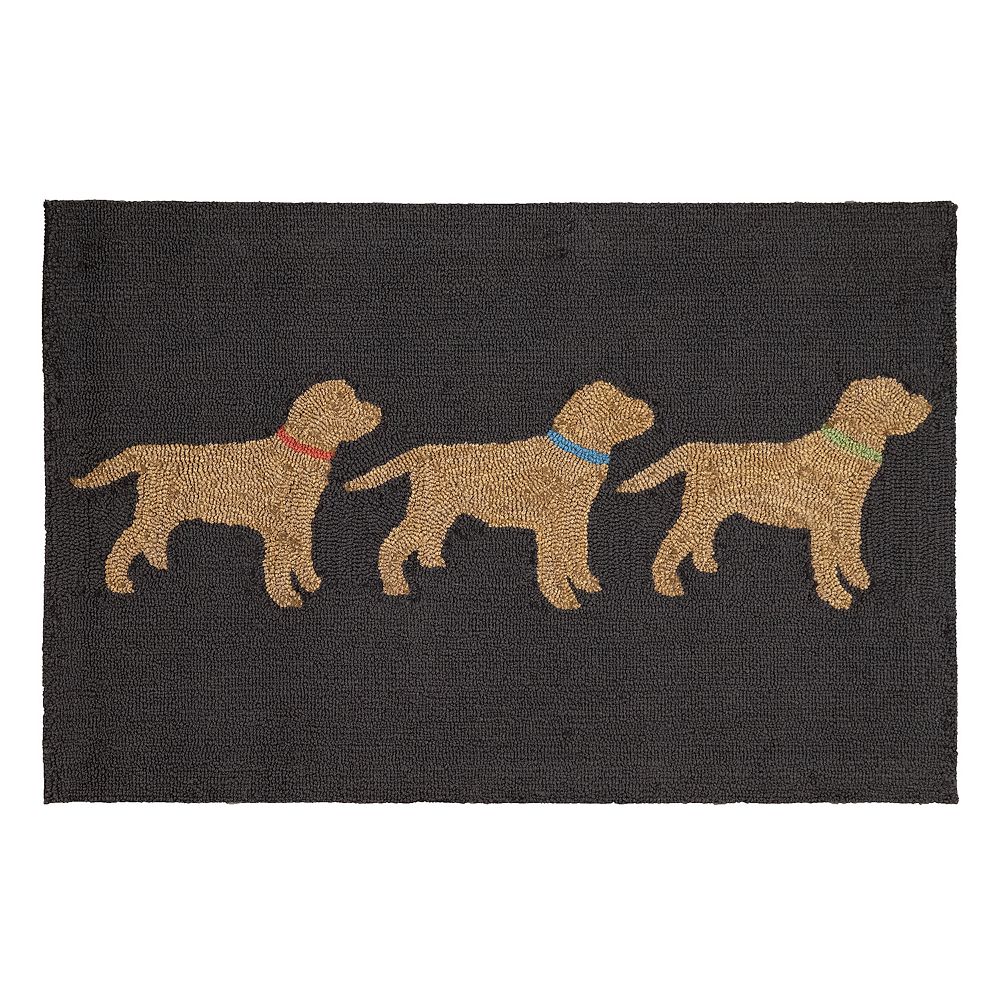 Liora Manne Frontporch Yellow Labs Indoor Outdoor Rug