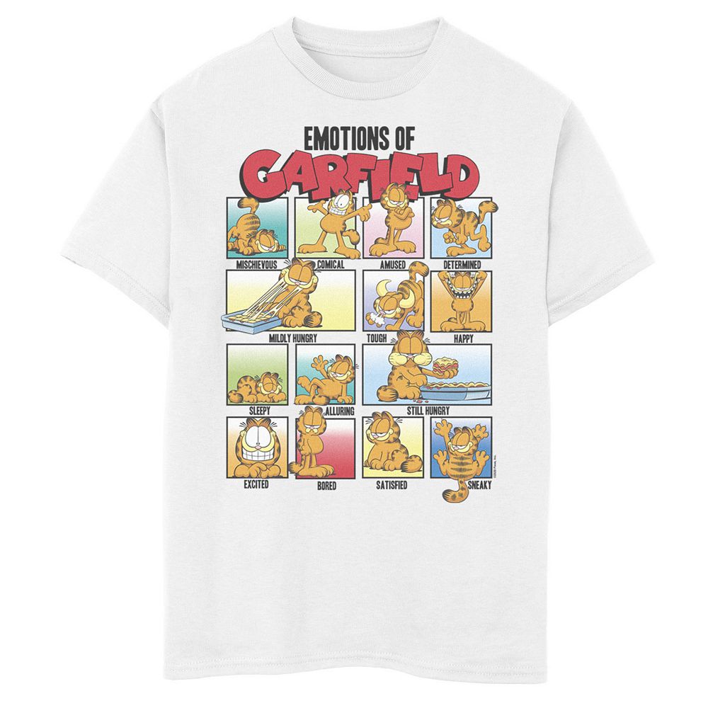 Boys 6-20 Garfield Emotions Of Garfield Graphic Tee