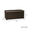 Toomax Santorini Plus Deck Outdoor Storage Chest Box Bench, 145 Gallon ...