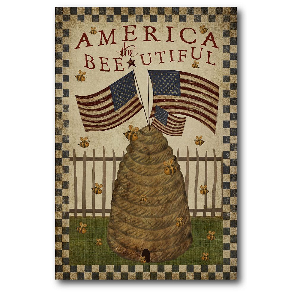 Courtside Market America The Beautiful Beehive Canvas Wall Art