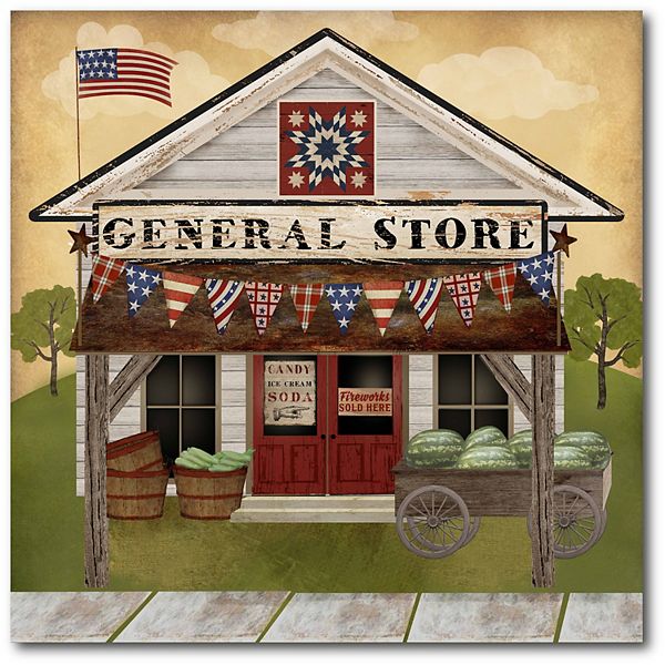 COURTSIDE MARKET General Store Canvas Wall Art