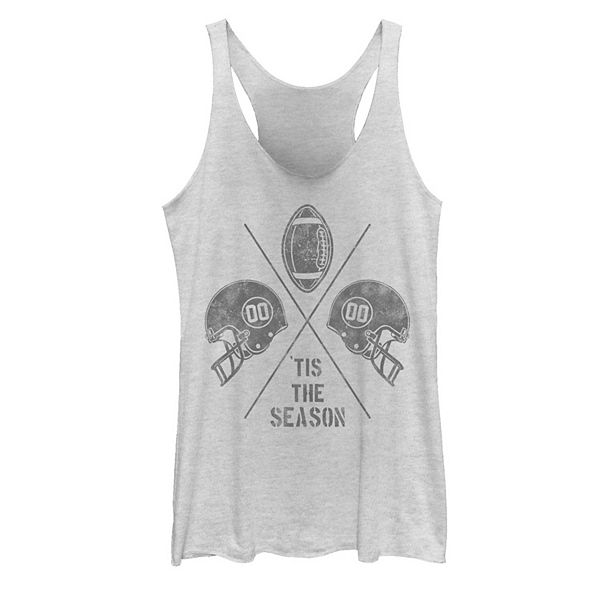 Juniors' "Tis the Season" Football Tank Top
