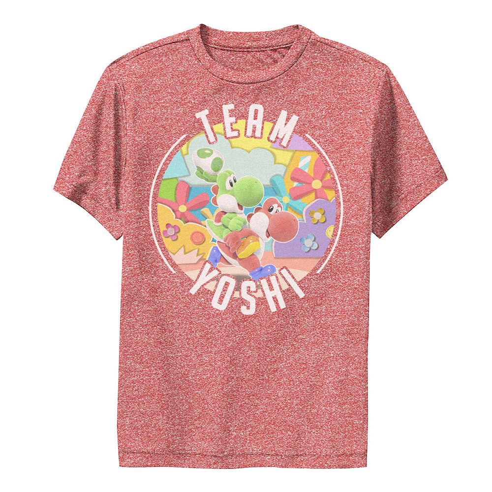 Boys 8-20 Nintendo Yoshi's Crafted World "Team Yoshi" Piggyback Tee
