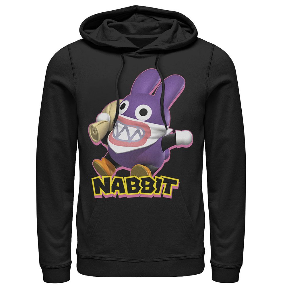 Men's Nintendo Super Mario Nabbit Action Pose Portrait Logo Hoodie
