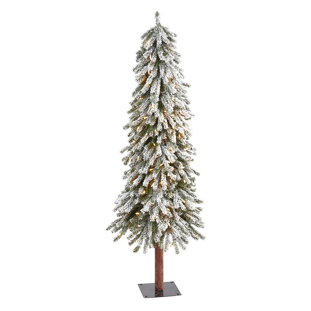 nearly natural 5-ft. Flocked Grand Alpine Artificial Christmas Tree