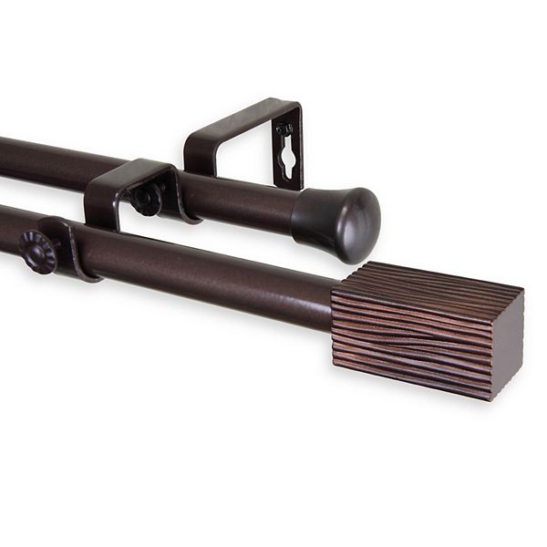 Rod Desyne Alder 13/16" Double Curtain Rod