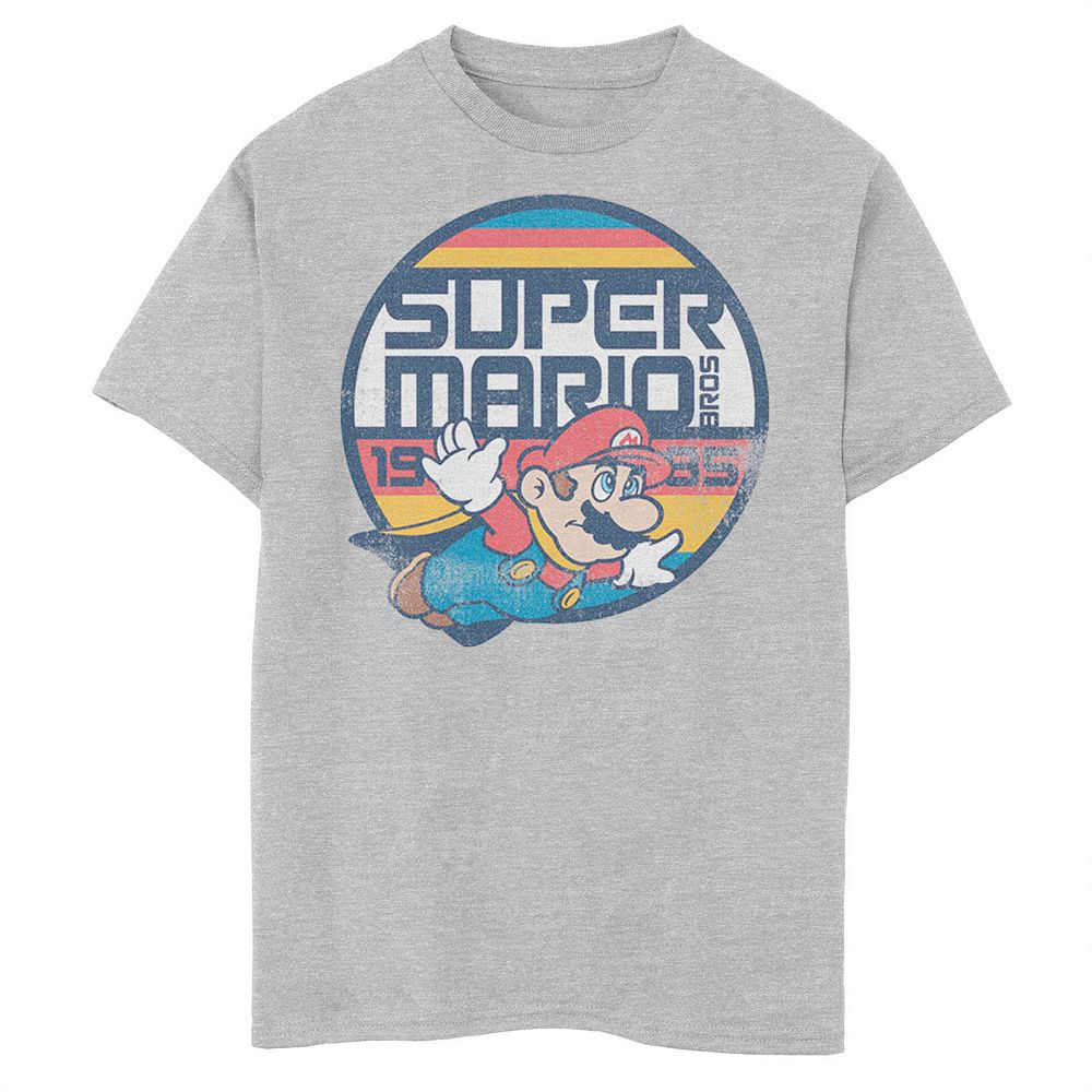 Boys 6-20 Nintendo Super Mario Classic Retro Flying 1985 Tee