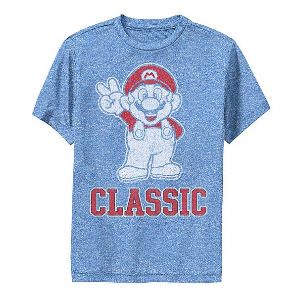 Boys 8-20 Nintendo Super Mario Classic Peace Sign Tee