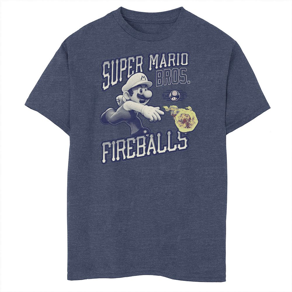Boys 8-20 Nintendo Super Mario Bros. Fireballs Est. '85 Tee