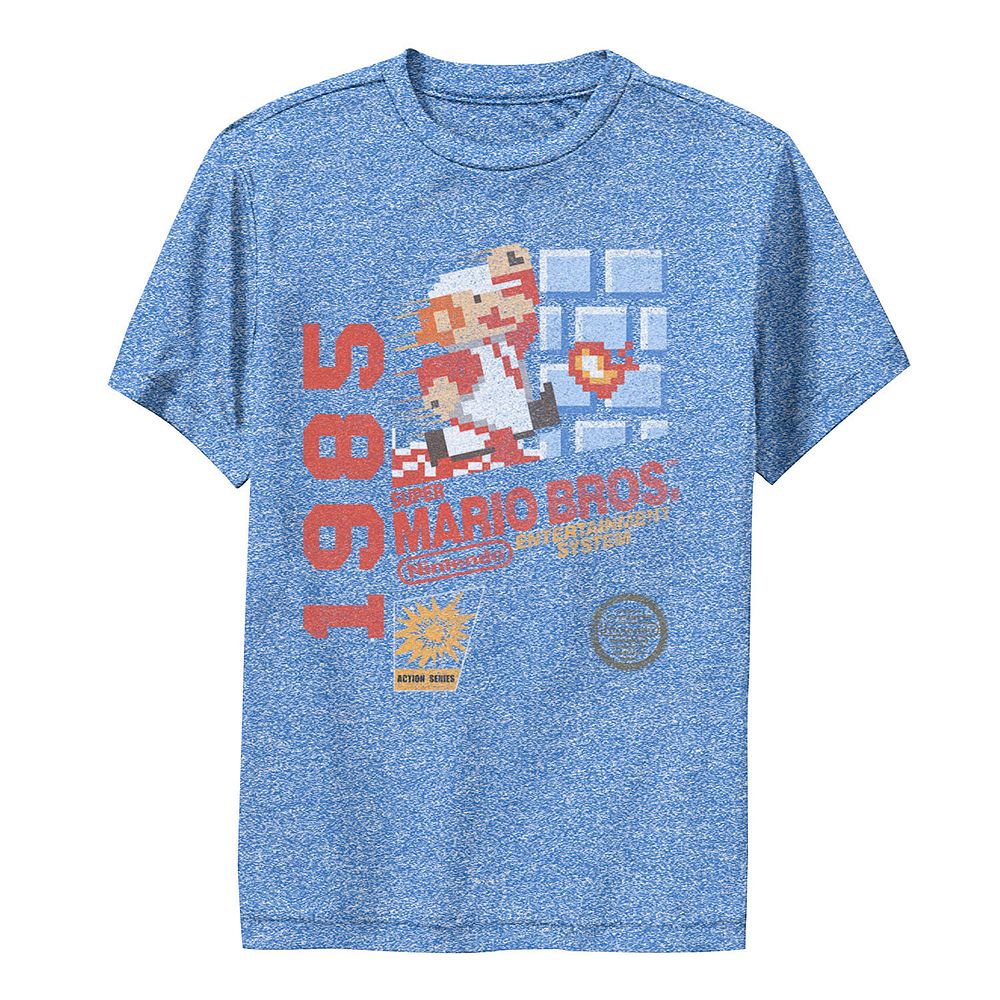 Boys 8-20 Nintendo Super Mario 1985 Retro Cover Graphic Tee