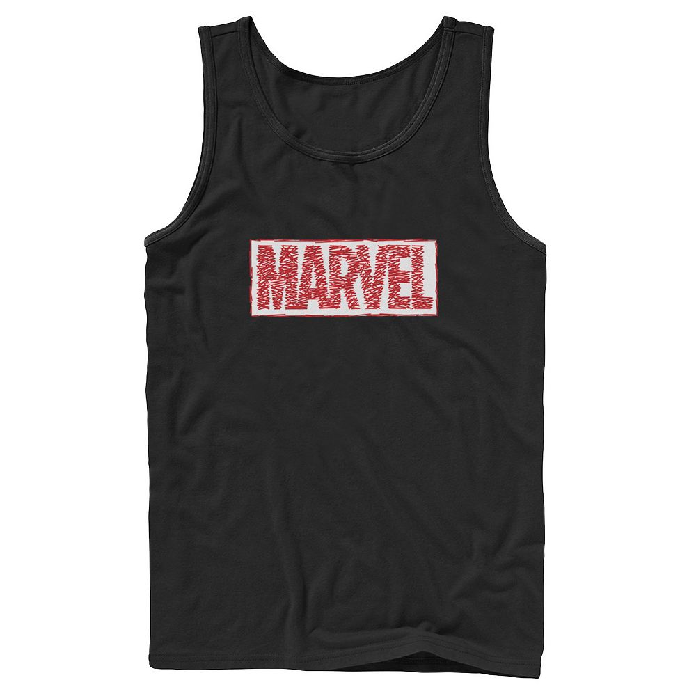 Men's Marvel Scribble Logo Graphic Tank