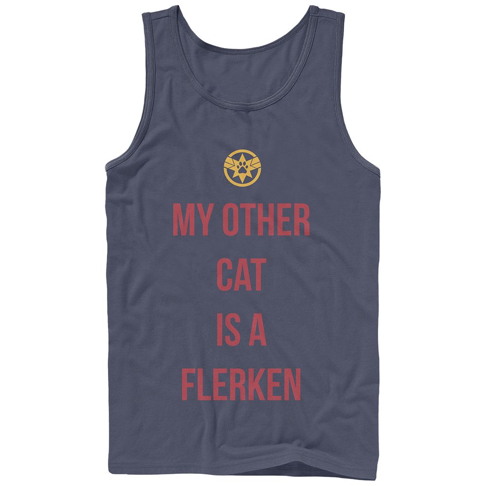 Men's Captain Marvel My Other Cat Is A Flerken Graphic Tank