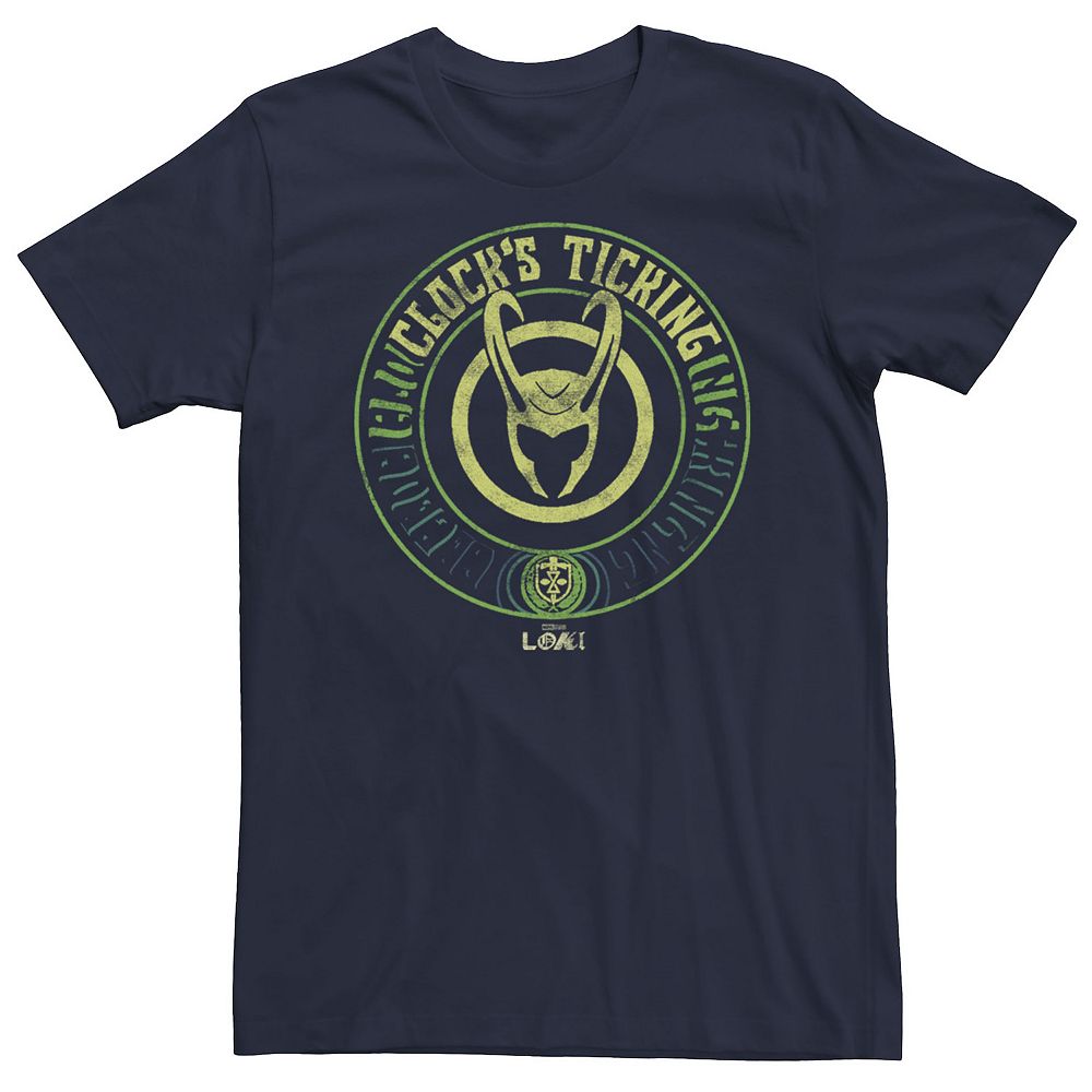 Men's Marvel Loki Clock's Ticking Logo Tee