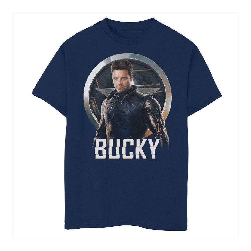 Boys 6-20 Marvel Falcon & Winter Soldier Bucky Shield Portrait V2 Tee