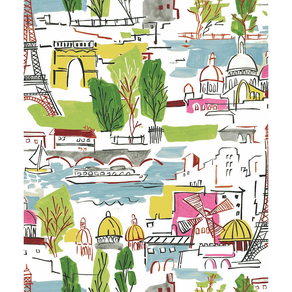 Roommates Arrondissement Peel & Stick Wallpaper