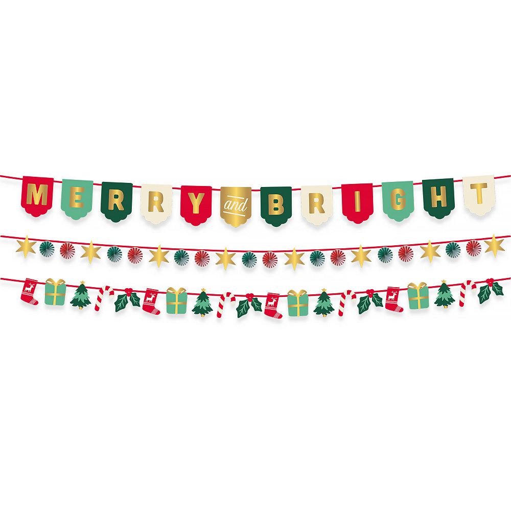 Paper Source Merry and Bright Garland