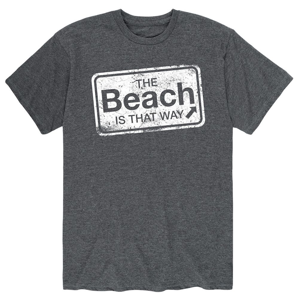 Men's The Beach Is That Way Tee