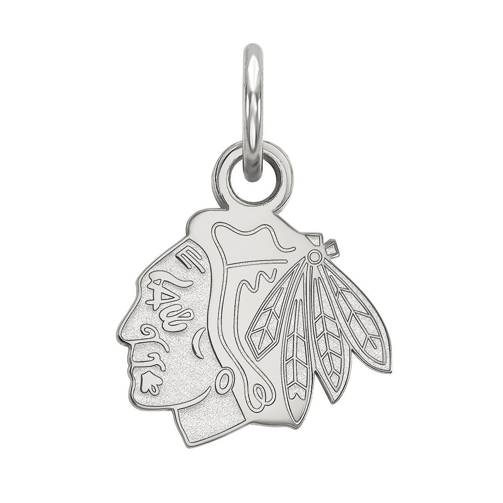 LogoArt 14k Gold Chicago Blackhawks Mini Logo Pendant