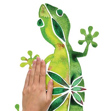 RoomMates Watercolor Geckos Giant Wall Decals