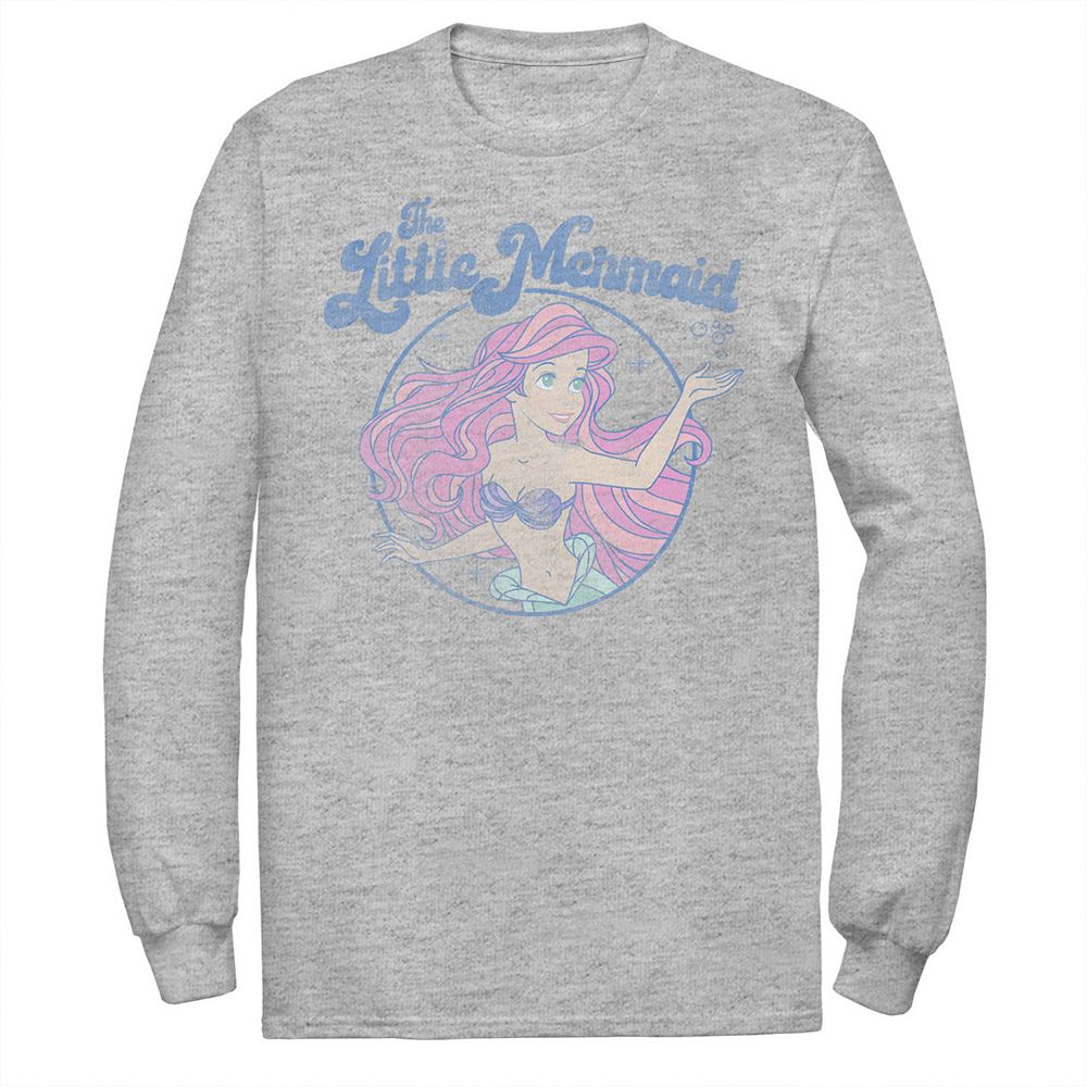 Disney's The Little Mermaid Ariel Men's Distressed Circle Portrait Tee