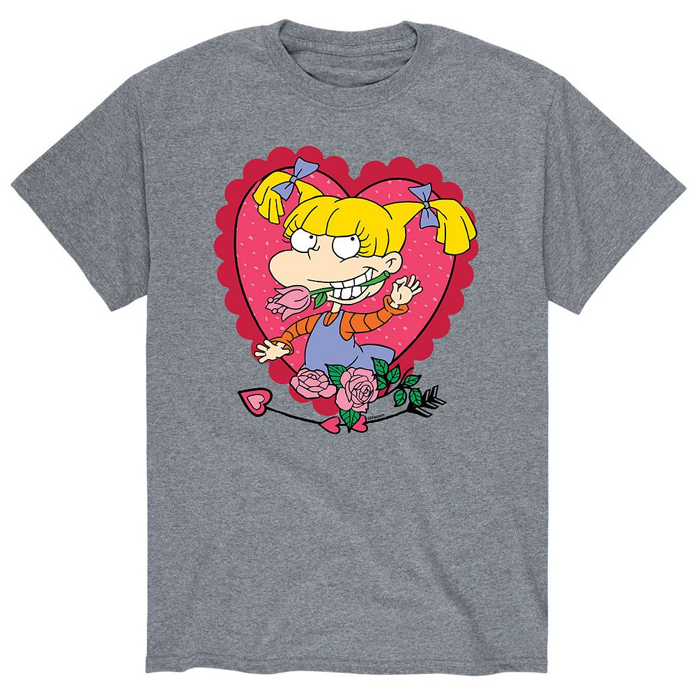 Men's Rugrats Valentines Angelica Heart Tee